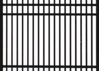 China Best Price Powder Coated Square Post Wrought Iron Aluminum Fence for sale