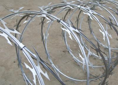 China Anti Corrosion Concertina Razor Wire Bto22 Corss Barbed for sale