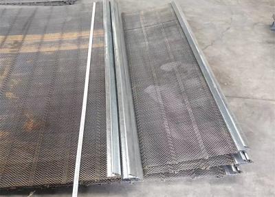 China 45 65 Steel Vibrating Screen Wire Mesh Stone Crusher Rubber Crimped for sale