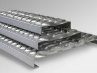 China S235 Serrated Heavy Duty Grip Strut Perforated Metal Grating 25x3mm to 75x10mm for Industrial Walkways for sale