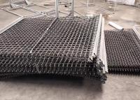China 1.5m X 1.95m Size Vibrating Screen Mesh Mine Hook Crimped Wire Rectangular Hole for sale