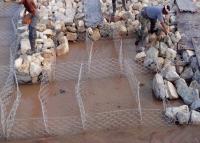 China Concrete Blanket 6 X 2 X 1 M Welded Wire Gabion Baskets Hexagonal For Wall Construction for sale
