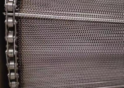 China Metal Flat Flex Conveyor Belt Stainless Steel Mesh 200-4000mm Width -150°C to 1150°C Temperature Range for sale