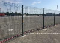 China Powder Coated Curved Steel Fence For Garden Commercial Area Hospitals for sale