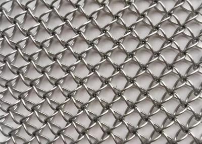 China 20m Facade Natural Color Crimped Woven Wire Mesh 2.5mm Titanium Plating 4.8mm Thickness 74% Open Area for sale