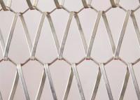 China 3mm Metal Link Spiral Decorative Wire Mesh Panels 4m Width for Curtains and Room Dividers for sale