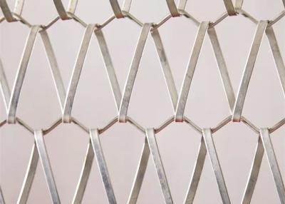 China 3mm Metal Link Spiral Decorative Wire Mesh Panels 4m Width for Curtains and Room Dividers for sale