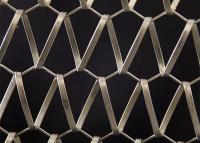 China 3mm Metal Link Spiral Decorative Wire Mesh Panels 4m Width for Curtains and Room Dividers for sale