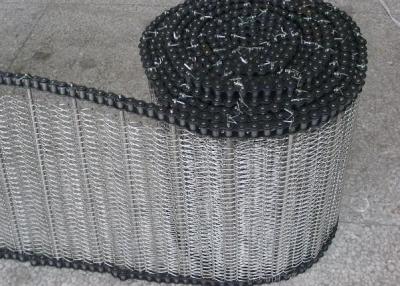 China Stainless Steel Chain Link Conveyor Belt 1.2mm Wire 10-250cm Width for Food Freezing Processing for sale