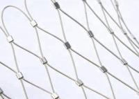 China Diamond Hole 1 2 Inch 3 Inches 304 316L Stainless Steel Flexible Wire Rope Mesh Netting For Bid Aviary for sale