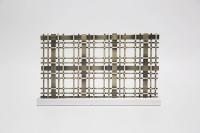 China Square Hole Crimped Decorative Woven Wire Mesh For Cabinets for sale