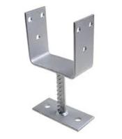 China Galvanized Steel Fence Post Support U Bracket 2-4 Inch Timber Connector for Wood Construction for sale