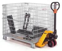 China Metal Stackable Collapsible Wire Mesh Container 500kg Capacity with 800x600x640mm to 1200x1000x890mm Sizes for sale