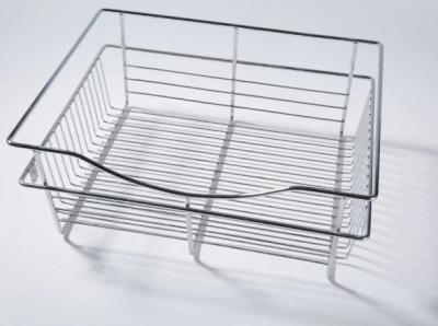 China Custom 316 Stainless Steel Wire Basket Tray Drainer for Kitchen Cabinets - 2-4mm Wire Diameter, 800°F Temperature Rating for sale