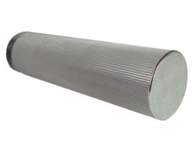 China Ss 316l Sintered Stainless Steel Filter Cartridge with 100 - 200 Mesh Precision Filtration and 50mm to 2000mm Height for sale
