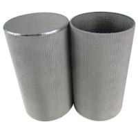 China Ss 316l Sintered Stainless Steel Filter Cartridge with 100 - 200 Mesh Precision Filtration and 50mm to 2000mm Height for sale