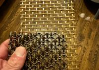 China SGS SS304 Architectural Woven Wire Mesh Roll 4.2mm Thickness 3m Width Antique Brass Plated for sale