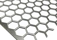 China Hexagonal Hole Sheet Perforated Metal Mesh Stainless Steel for sale