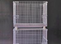 China Rigid Foldable Wire Mesh Container Collapsible Steel Basket 1300kg Capacity 1030x840x850mm for sale