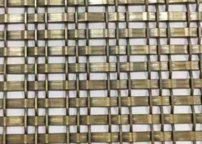 China Decorative Steel Bronze Metal Wire Screen Architectural Mesh - 0.25-2.0mm Wire Diameter, Custom Sizes up to 3×8m for sale
