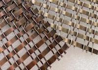 China Decorative Steel Bronze Metal Wire Screen Architectural Mesh - 0.25-2.0mm Wire Diameter, Custom Sizes up to 3×8m for sale