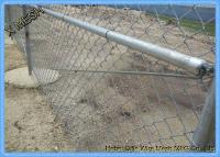 China Hot Dipped Galvanised  11 Gauge Chain Link Fence Fabric Steel Wire / Posts for sale