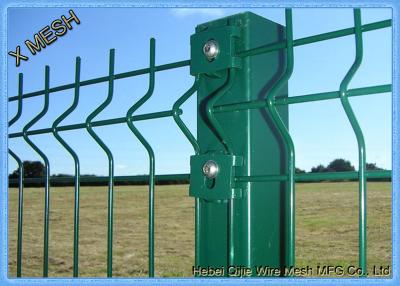 China Green Powder Coated Wire Mesh Fence Panels 103-240cm Height with 3.5-8.0mm Wire Diameter for Perimeter Security for sale