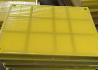China Yellow PU Mesh Polyurethane Screen Panels With Hook For Mine Vibrating for sale