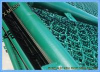 China ASTM A392 Colored Chain Link Fence Mesh Roll Polymer Coated For Engineerings for sale