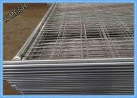 China Removable Temporary Mesh Fencing / Security Fencing With Concrete Block Clamps for sale
