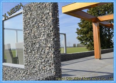 China 50x50mm Welded Mesh Gabion Mattress Stone Cage Box with 3-6mm Wire Diameter for Civil Engineering for sale