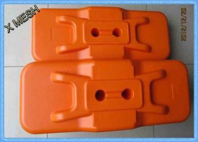 China Yellow Temporary Mesh Fencing Feet Base Polypropylene Sun / Weather Protection for sale