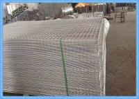 China Powder Coated Welded Wire Mesh , Hot Dipped Galvanized Wire Fence Panels Black for sale