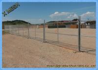 China Galvanized Sturdy Temporary Mesh Fencing , Portable Chain Link Fence Steel Feet for sale