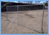 China Galvanized Sturdy Temporary Mesh Fencing , Portable Chain Link Fence Steel Feet for sale