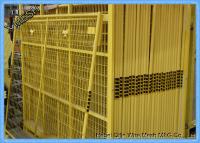 China PVC Coated Portable Temporary Metal Fence Panels 6x8 ft with Steel Feet for Construction Sites for sale