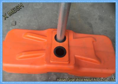 China Temporary Security Fence Panels Concrete Filled Plastic Feet High Quality HDPE for sale