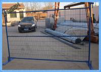 China PVC Coated Temporary Fence Fabric MIld Steel Material 6ft High 9.5ft Wide for sale