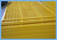 China PVC Coated Temporary Fence Fabric MIld Steel Material 6ft High 9.5ft Wide for sale