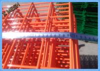China Orange PVC Coated Welded Mesh Fence Panels 50×200mm 4.0mm Wire Diameter Corrosion Resistant Security Fencing for sale