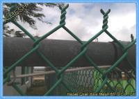 China Extruded PVC Coated Chain Link Fence Privacy Screen 0.015-0.025 inch Coating ASTM F668 Border Fencing for sale
