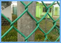 China Extruded PVC Coated Chain Link Fence Privacy Screen 0.015-0.025 inch Coating ASTM F668 Border Fencing for sale