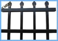 China Powder Coated Wire Mesh Fence Panels Pregalvanized Spear Top Security Garrison for sale