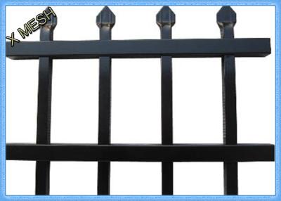 China Powder Coated Wire Mesh Fence Panels Pregalvanized Spear Top Security Garrison for sale