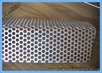 China Powder Coated Perforated Metal Sheet with Staggered Round Holes - Custom Lengths from 0.02