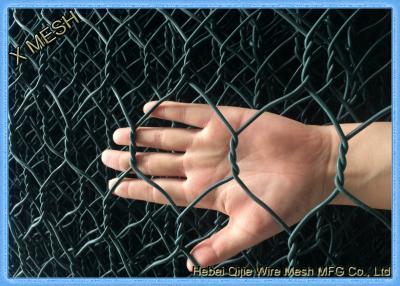 China ASTM A 975 PVC Coated Gabion Baskets 0.5mm Coating Double Twisted Mesh for Riverbank Erosion Control for sale