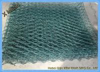 China ASTM A 975 PVC Coated Gabion Baskets 0.5mm Coating Double Twisted Mesh for Riverbank Erosion Control for sale