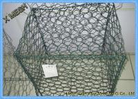China ASTM A 975 PVC Coated Gabion Baskets 0.5mm Coating Double Twisted Mesh for Riverbank Erosion Control for sale