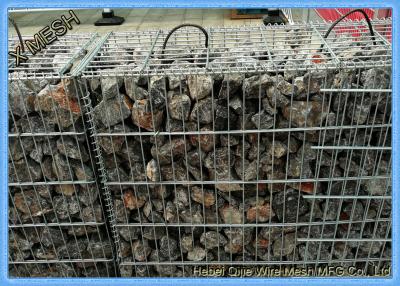 China Zinc Coated Welded Gabion Baskets 3.0-6.0mm Wire with 50-100mm Mesh Openings for Retaining Walls for sale
