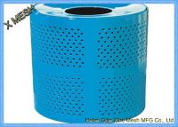 China Round Hole Perforated Metal Mesh , PVC Coated Perforated Aluminum Sheet Metal for sale